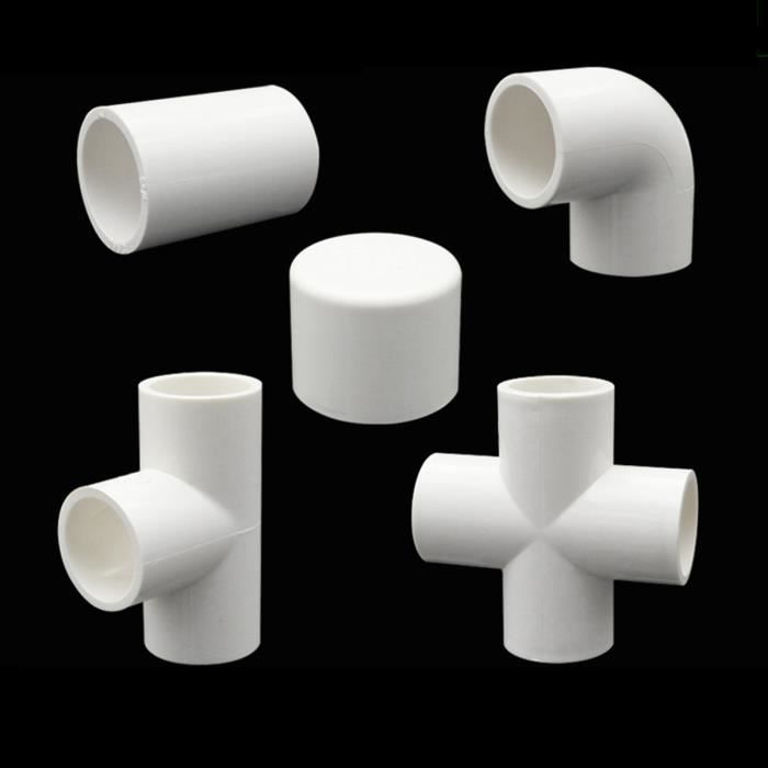5 façons-DI 32mm-Raccords De Tuyaux En Pvc Blanc , Raccord En T À Coude ...