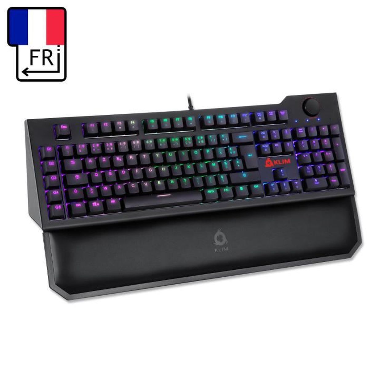 KLIM Vidi - Clavier mécanique avec Repose Poignet + Frappe Ergonomique ...