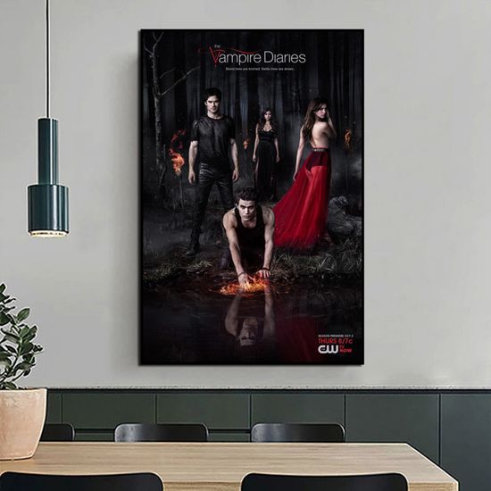 The Vampire Diaries Affiche de film classique,Art TV,Haute définition ...