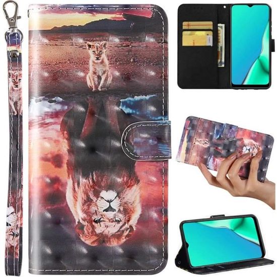 Coque Samsung Galaxy S9 3D Magnétique Flip Folio PU Cuir Rabat Support ...