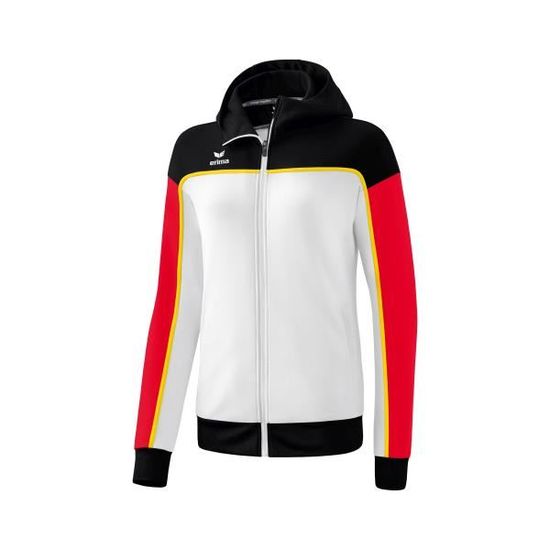 Veste de survêtement à capuche femme Erima Change - blanc/noir/rouge - 38 - Cdiscount Sport
