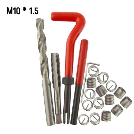 Kit d'outils de réparation de filetage - YWEI - FILIERE - BUSE DE FILAGE - TARAUD - 20Pcs M10-1. ...