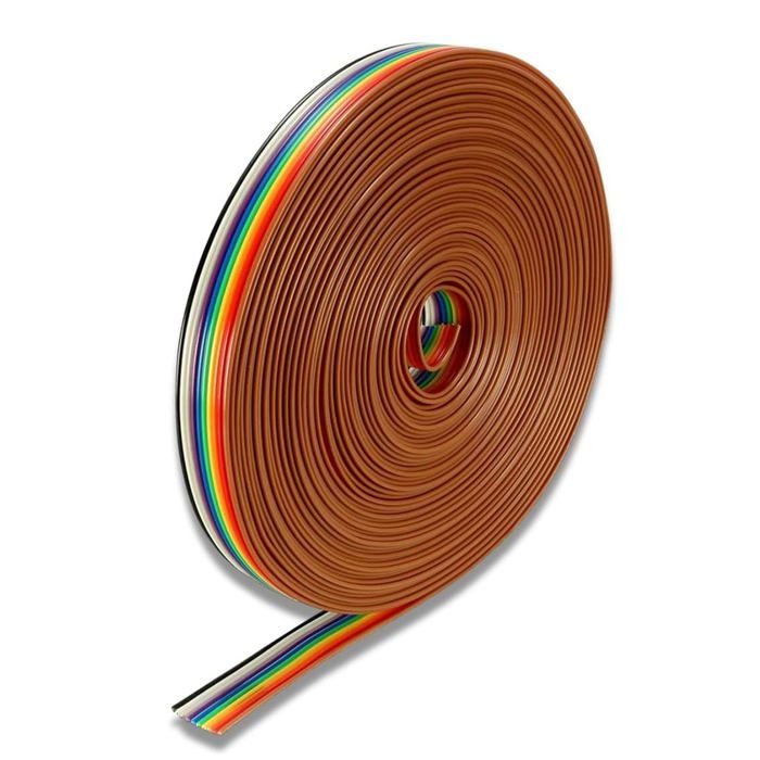 Câble Ruban Plat,Câble Plat de Couleur d'arc-en-ciel de Câble de 1.27mm ...