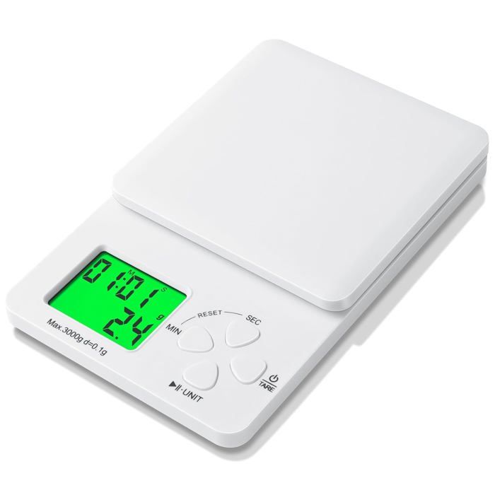 AiQInu Balance de Cuisine Numérique avec Minuterie, 3kg/0.1g Balance à ...
