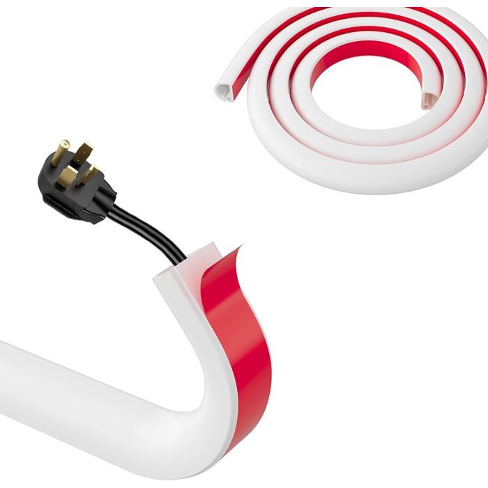 Goulotte Passe Cable Blanc 3M Auto adhésif Petit Canal de Câble ...