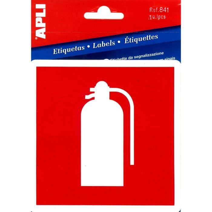 Pictogramme extinteur incendie 114 x 114 mm - Cdiscount Bricolage
