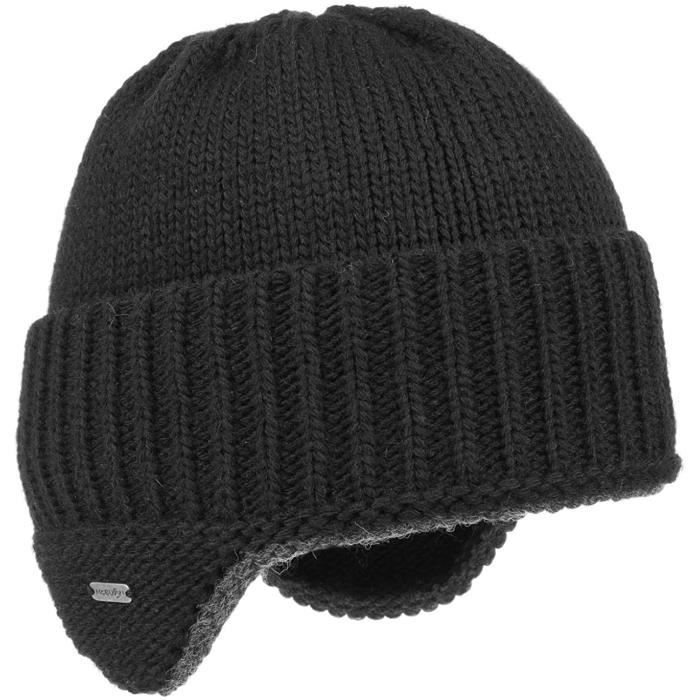 Bonnet en Tricot Anton Homme Made in Italy Laine pour l'hiver de Ski ...