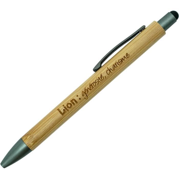 Stylo Bambou Tactile Signe Astrologique Stylo Personnalisé Original ...