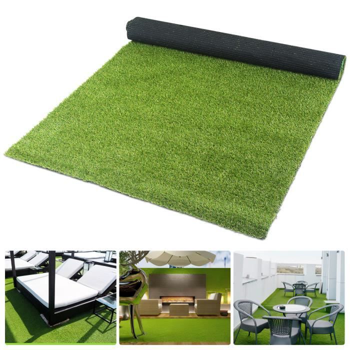 Gazon synthétique - Hengda - 20mm - 1x2m - Résistant aux UV ...