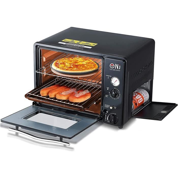 NJ Portable Mini Four À Gaz 30L Grill Camping en Plein Air Butane 1.3kW ...