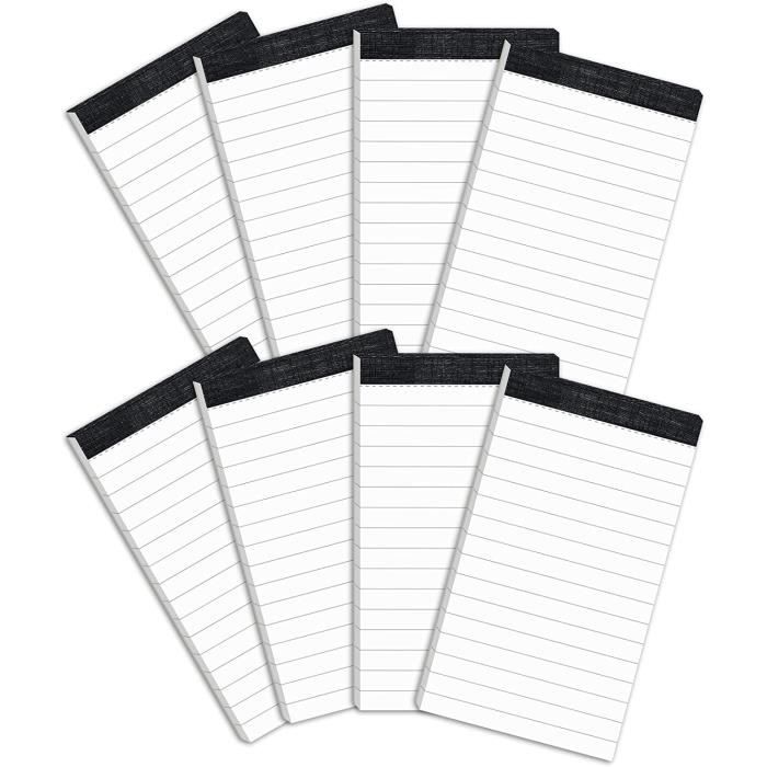 A7 Blocs-notes Pack de 8 petits blocs-notes avec interligne de 7 mm ...