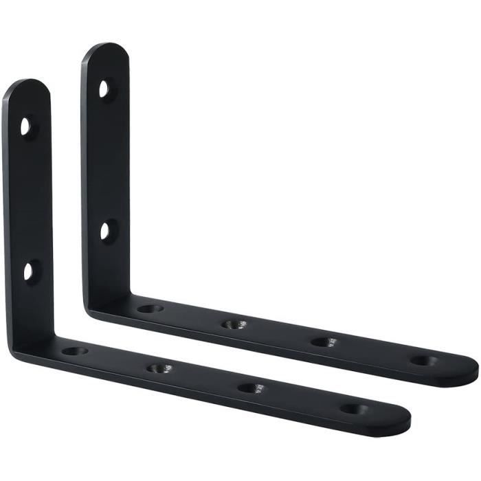 Équerres Étagère de Fixation Murale Support Tenture en Métal Support d ...