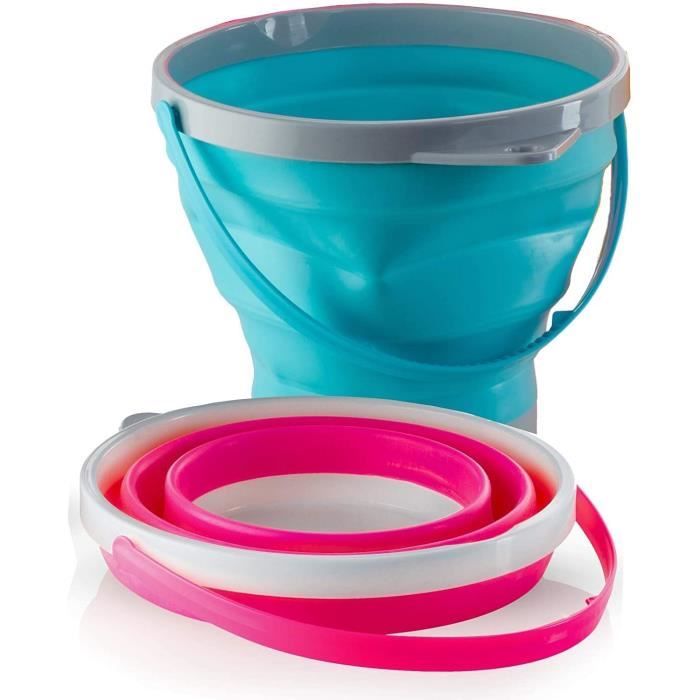 Seau Seau Pliable Seau Pliable En Silicone Multi-Usage 7 Litres, 2 ...