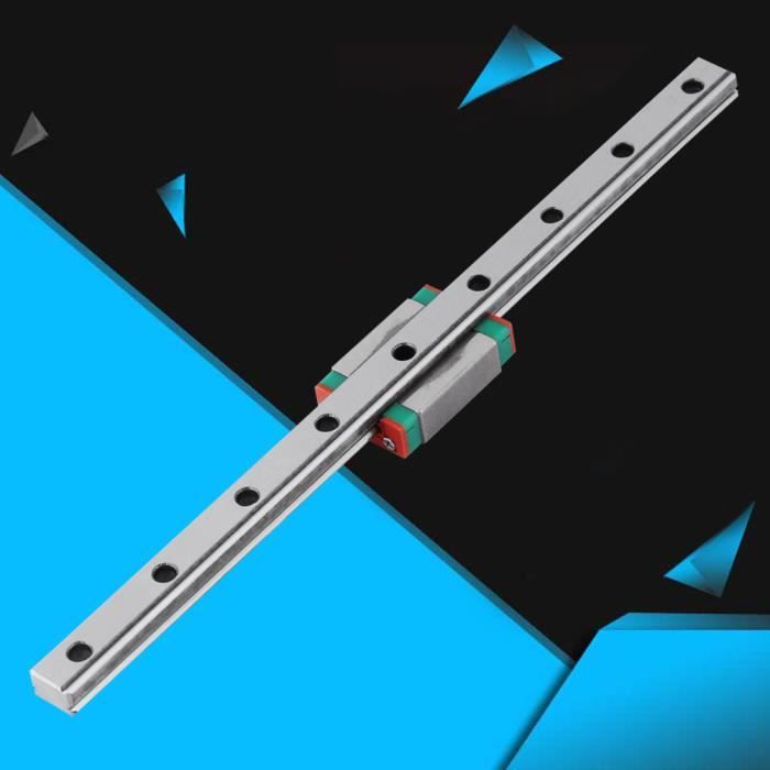 Cikonielf rail coulissant Mini Linear Rail Guide Rail, Mini Linear Rail Guide LML9B, 175mm ...