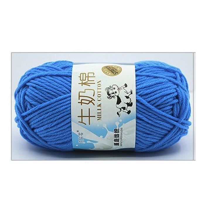 Fil De Laine À Tricoter En Coton 50g 5 Plis Teint Au Crochet Artisanat ...