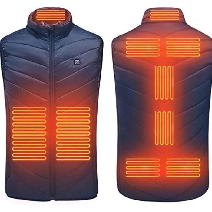 Veste Chauffante Homme Femme, Gilet Chauffant Electrique USB, Veste ...