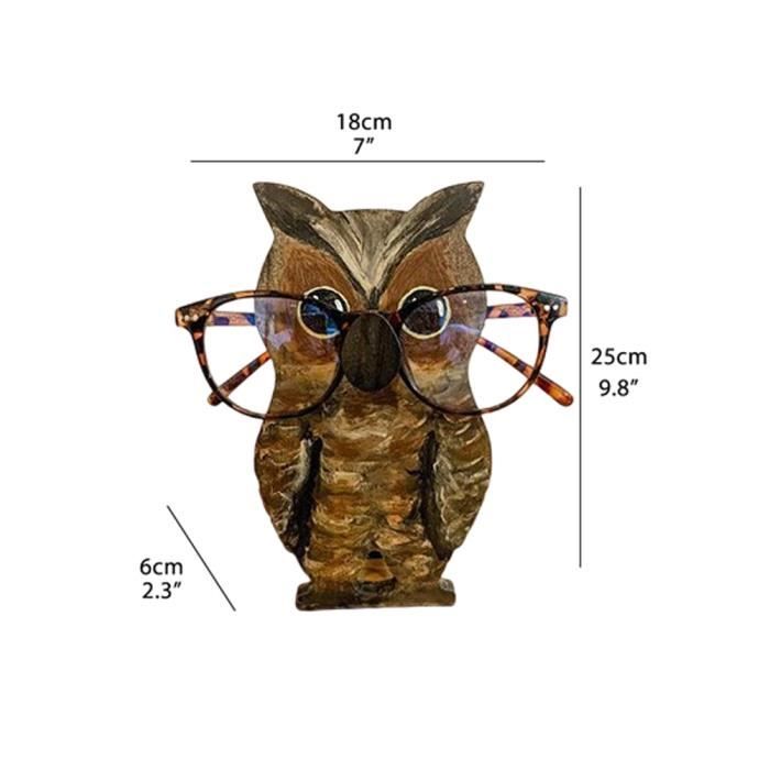 Mxzzand Support de lunettes Porte-lunettes en bois en forme d'animal ...