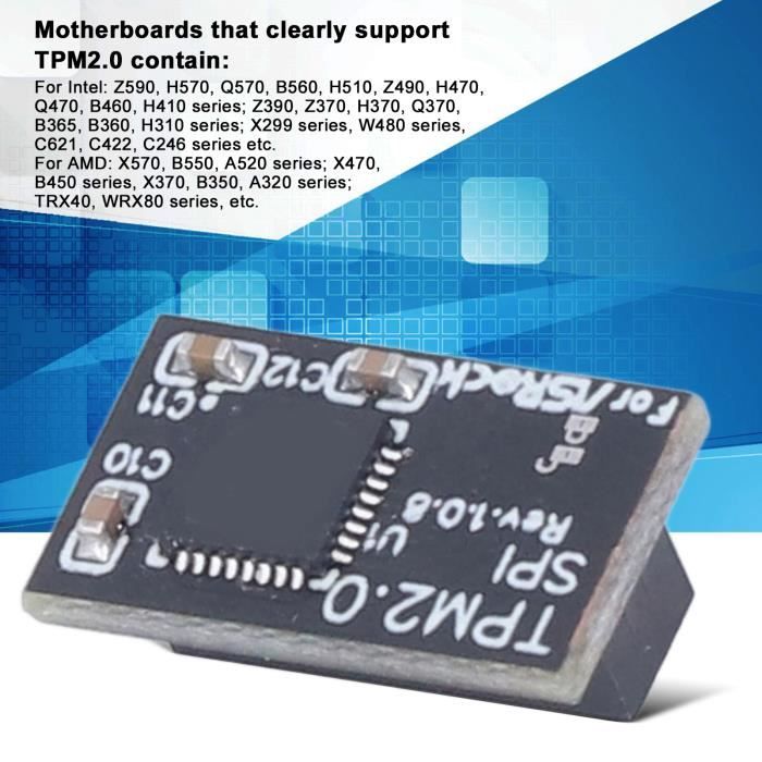 Module TPM 2.0 - QIILU - 14 Broches - Sécurité Cryptographique ...