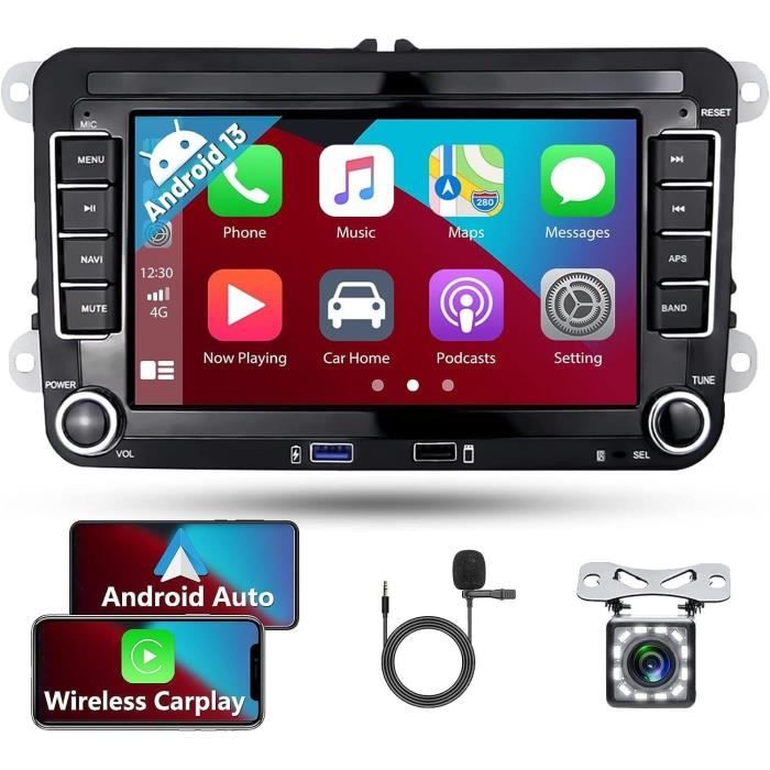Android 13 Autoradio Carplay Avec Gps Pour Vw Golf 5 Skoda Polo Passat ...