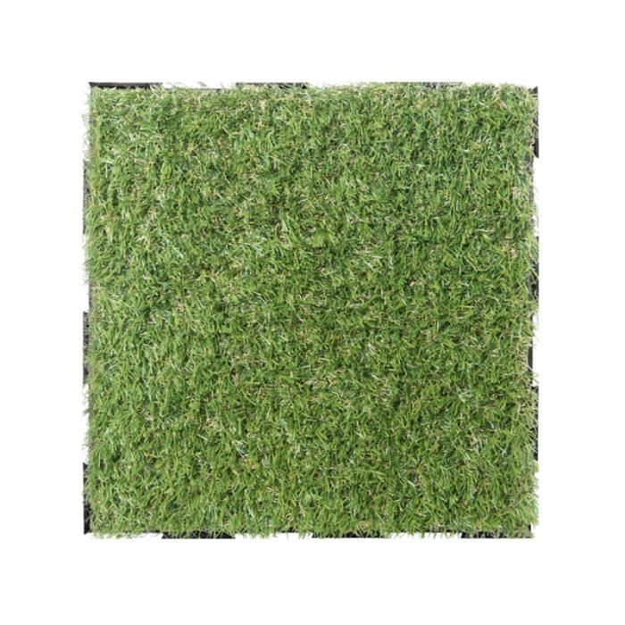 Dalle en gazon synthétique Snap & Go (lot de 4) - Vert Foncé 30 x 30 cm - Snap & Go - Cdiscount ...