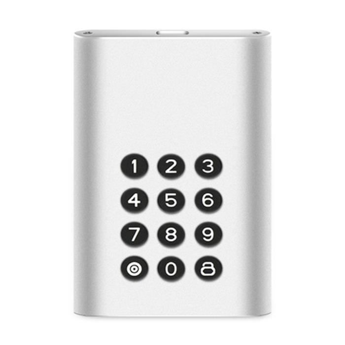 BoîTier de Disque Dur Crypté USB-C, Disque Dur Externe Portable, Disque ...