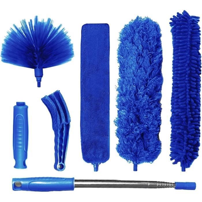 LATERN 7 Pièces Plumeaux Kit, Microfibre Plumeau Pliable avec Perche D ...