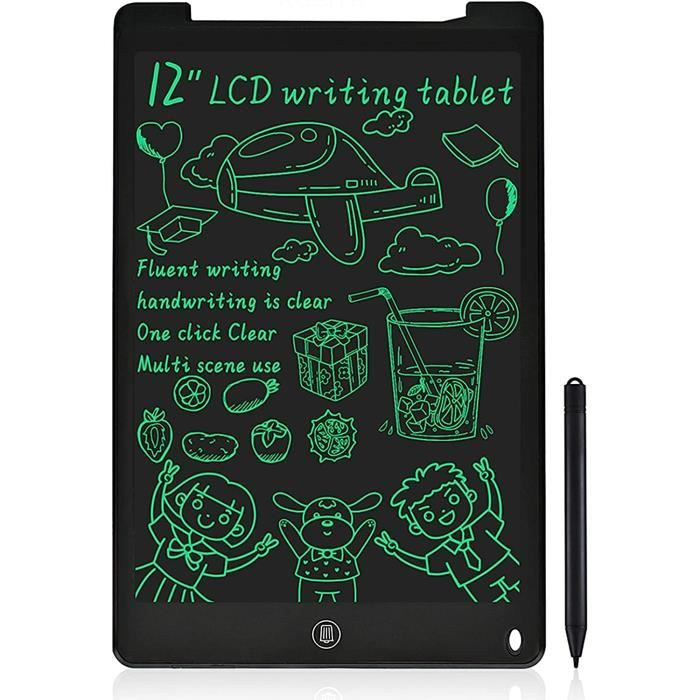 Tablette D'Écriture Lcd 12 Pouces Avec Écran Monochrome Avec Stylet ...