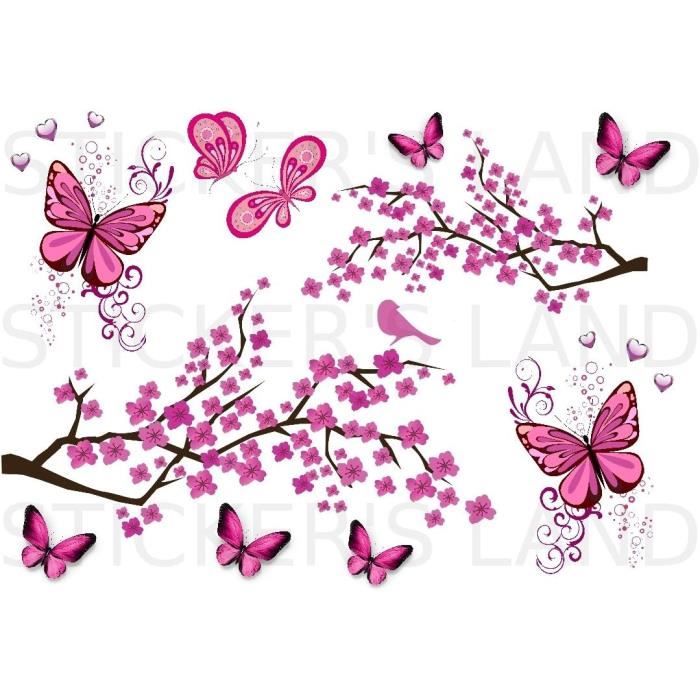 Planche Stickers Papillon Muraux Mural Scrapbooking Enfants Adultes ...