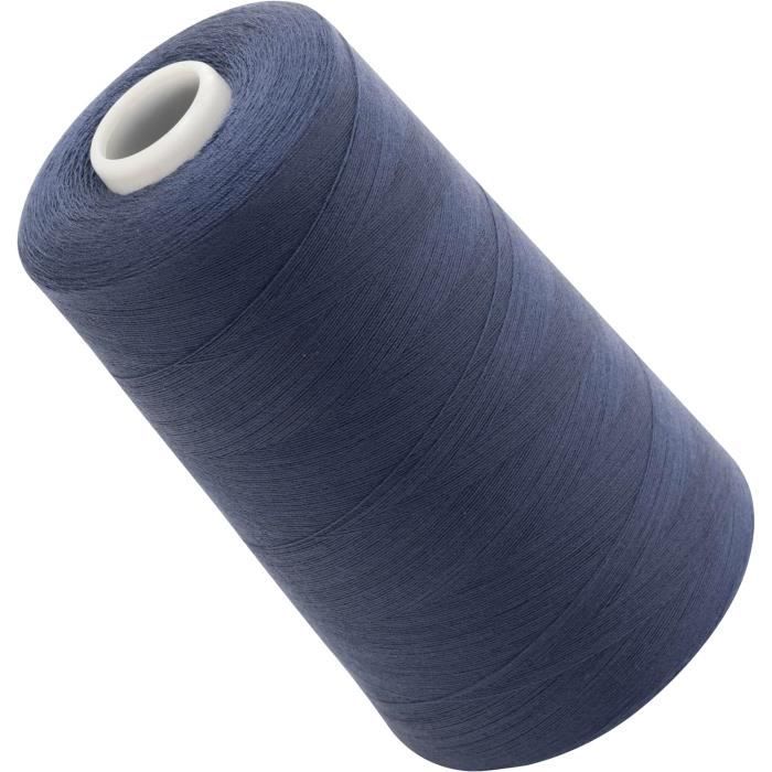 C72682 - Bobine Cône De Fil À Coudre 120 (40-2) 4000 M - En Polyester - Couleur Bleu Graphite ...