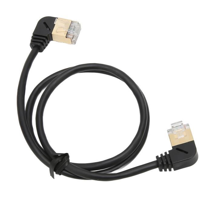 Câble Ethernet CAT8 plaqué or Tête OD 3,8 mm mâle à mâle 0,5 mètre ...