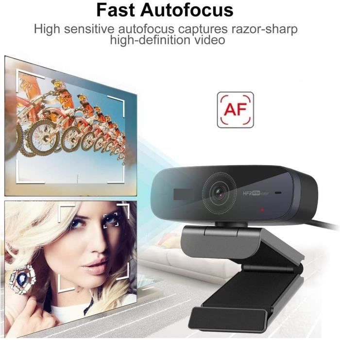 Webcam, Flux De Caméra Usb Full Hd 1080P 60Fps À Mise Au Point ...