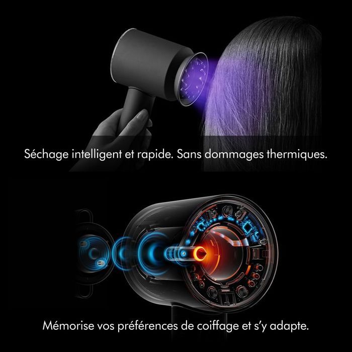 DYSON - Sèche-cheveux - Supersonic Nural - Cheveux raides à ondulés ...
