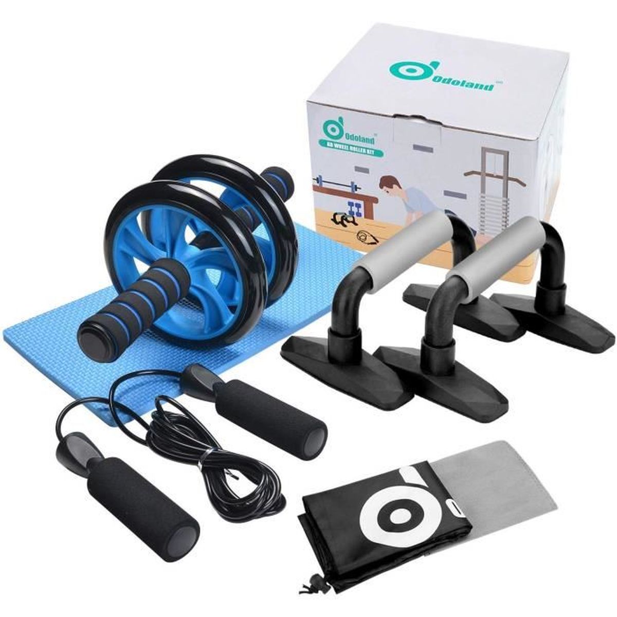 Lot de Sport Musculation Fitness kit de 3 Roue Abdominale Entrainement ...