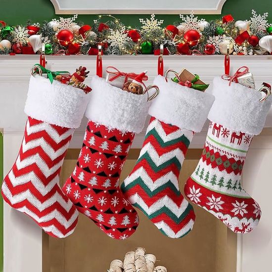 Christmas Stocking, Set of 4 Christmas Stockings, Christmas Stockings ...