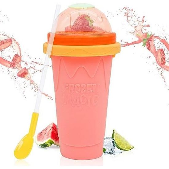 Slushy Cup,Squeeze Cup Slushy Maker, DIY Homemade Smoothie Cups,Tasse à ...