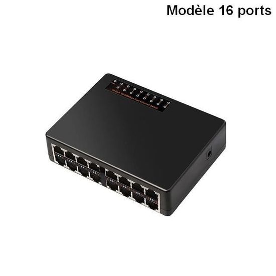 Switch Réseau Ethernet Gigabit VLAN Intelligent 10/100 Mbps - 16 Port ...