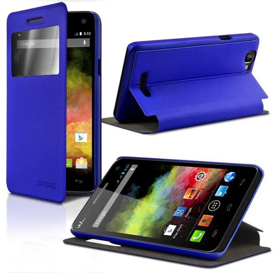 Coque Etui S-View pour Wiko Rainbow - Cdiscount Téléphonie