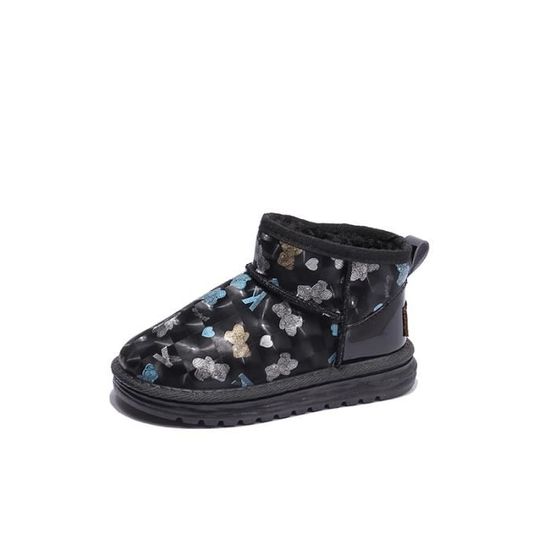 Bottes de neige de dessin animé pour filles en hiver Noir - Cdiscount ...