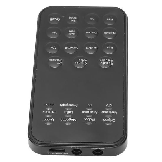 Mini Voice Changer Multifonction 12 Effets Sonores Fonction Réglage ...