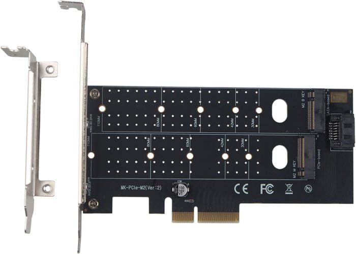 Adaptateur M.2 Nvme Ssd Ngff Vers Pcie 110 Mm Pcie 4X 3.0 Pc Carte Mère Adaptateur Prend En ...