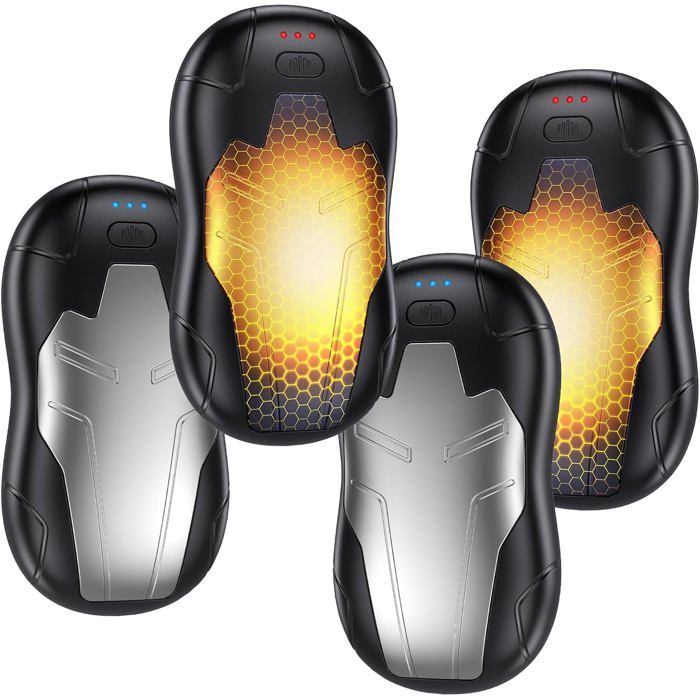 Chauffe Main Rechargeable,10000mAh Reutilisable Iron Man,Lot de 2 ...