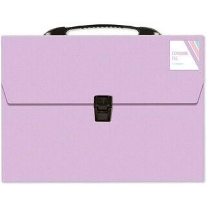 Trieur à soufflet A4 13 poches pour documents et papiers Lilas[182 ...