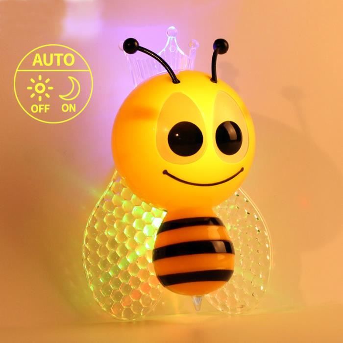 Lampe veilleuse murale Design abeille, veilleuse pour bébés et tout ...
