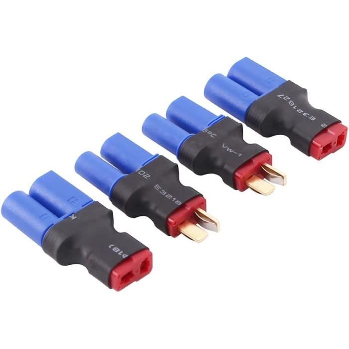 Connecteurs RC - Yunique France - EC5 à T-Plug Deans - Pack de 4 - Adaptateurs fiables ...