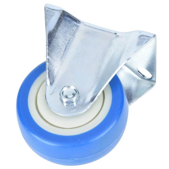 Roue de frein 4pcs PVC Type de lumière de roulette 3 pouces roues à ...