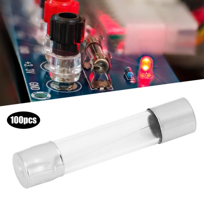 MOH-Tube de fusible AC250V (8A)6A 8A 10A Fusible De Cuve En Verre Fusible En Verre Les Appareils ...