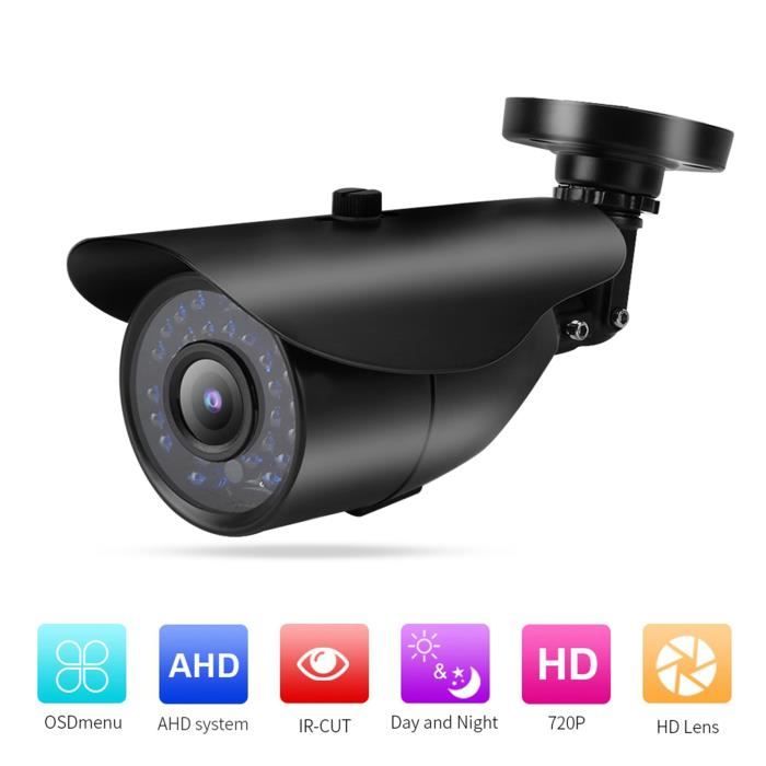 Cikonielf Caméra étanche Caméra TVI/AHD/CVI/CVBS PAL IP66 DVR CCTV ...