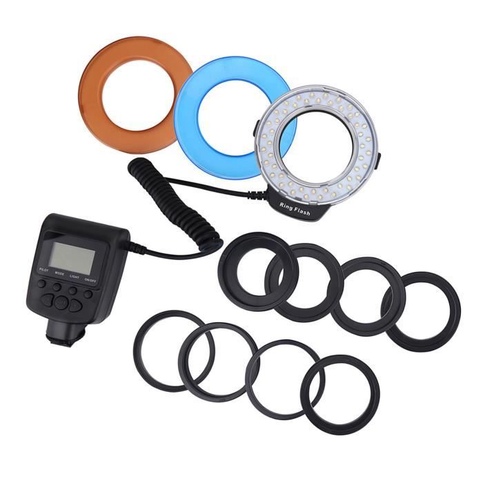 Duokon Flash annulaire Ring Flash Light, Remplissage à Piles LED ...