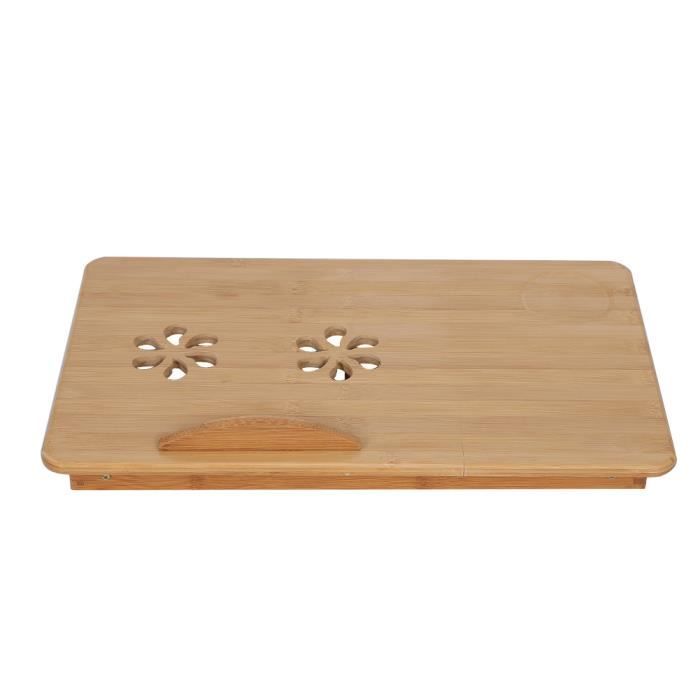 HEG Tablette De Lit Réglable En Bambou Avec Plateau Pour Lit Et Bureau ...