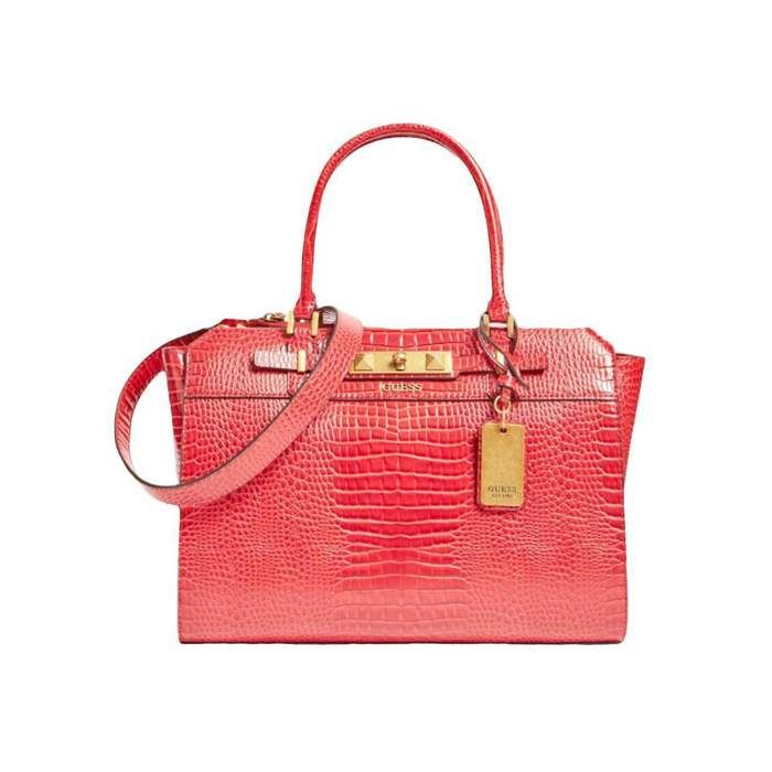 GUESS Raffie Carryall Bag Red [132769] - sac à épaule sacoche Rouge ...